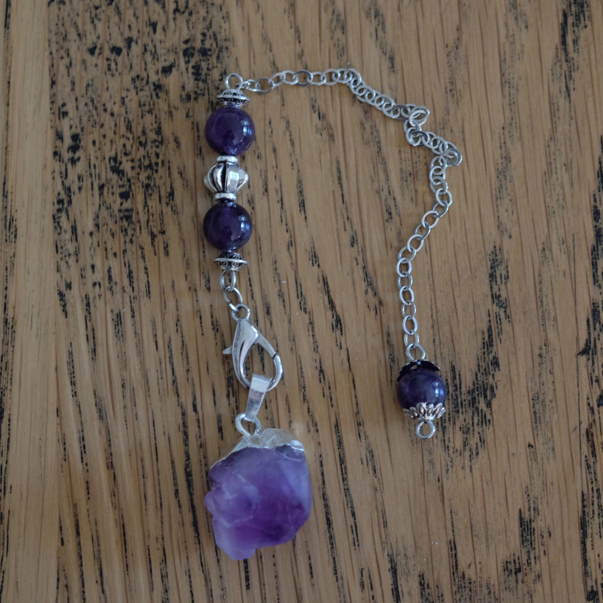 Amethyst Cluster Pendulum – Words of Wisdom