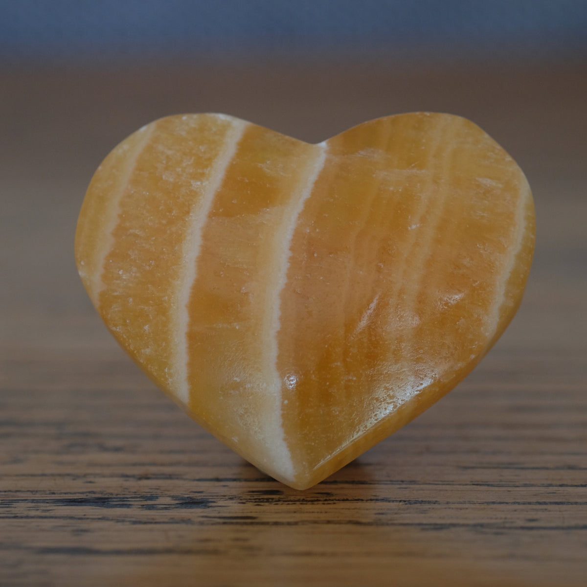 Banded Calcite Heart – Words of Wisdom