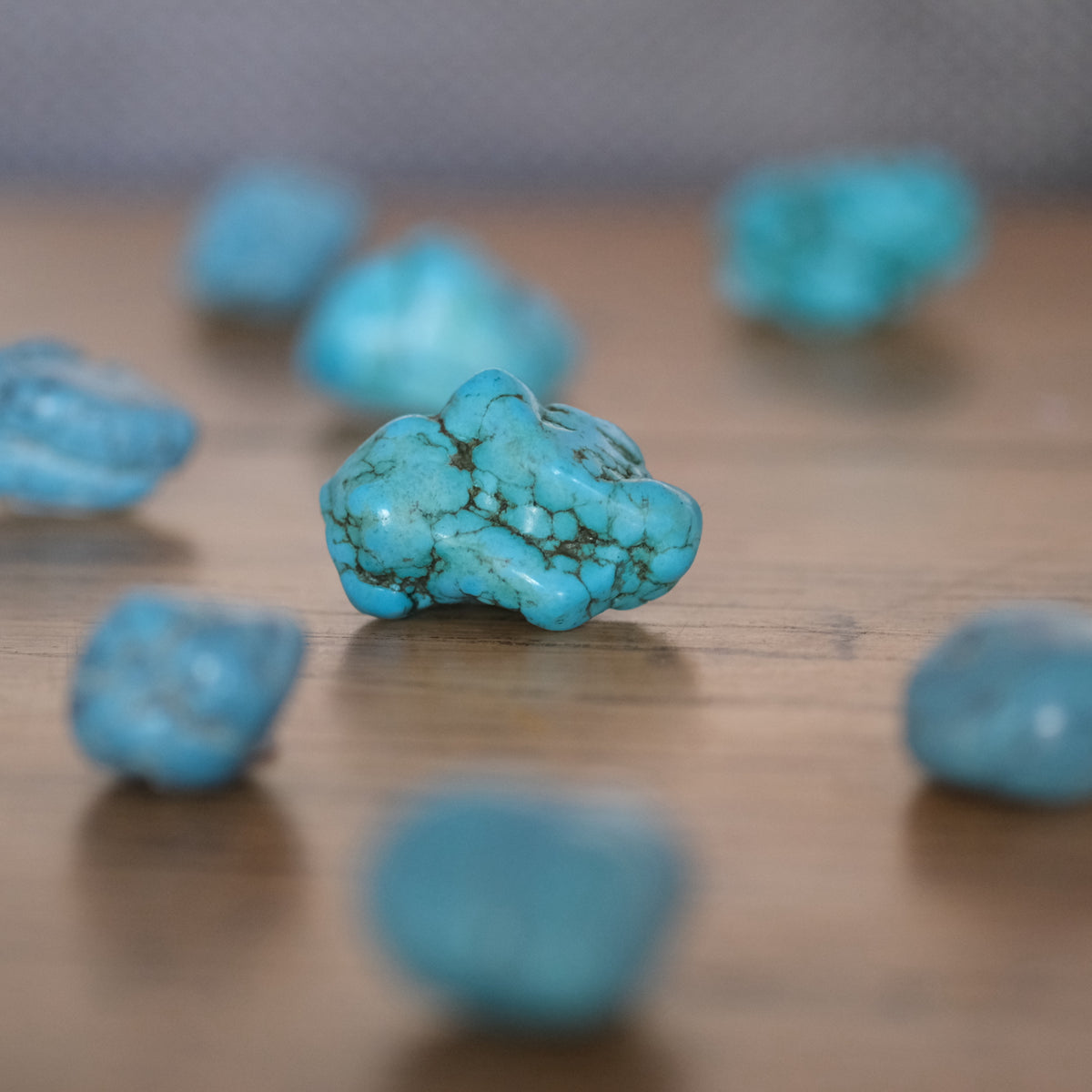 Blue Magnesite Tumbled Stone – Words of Wisdom
