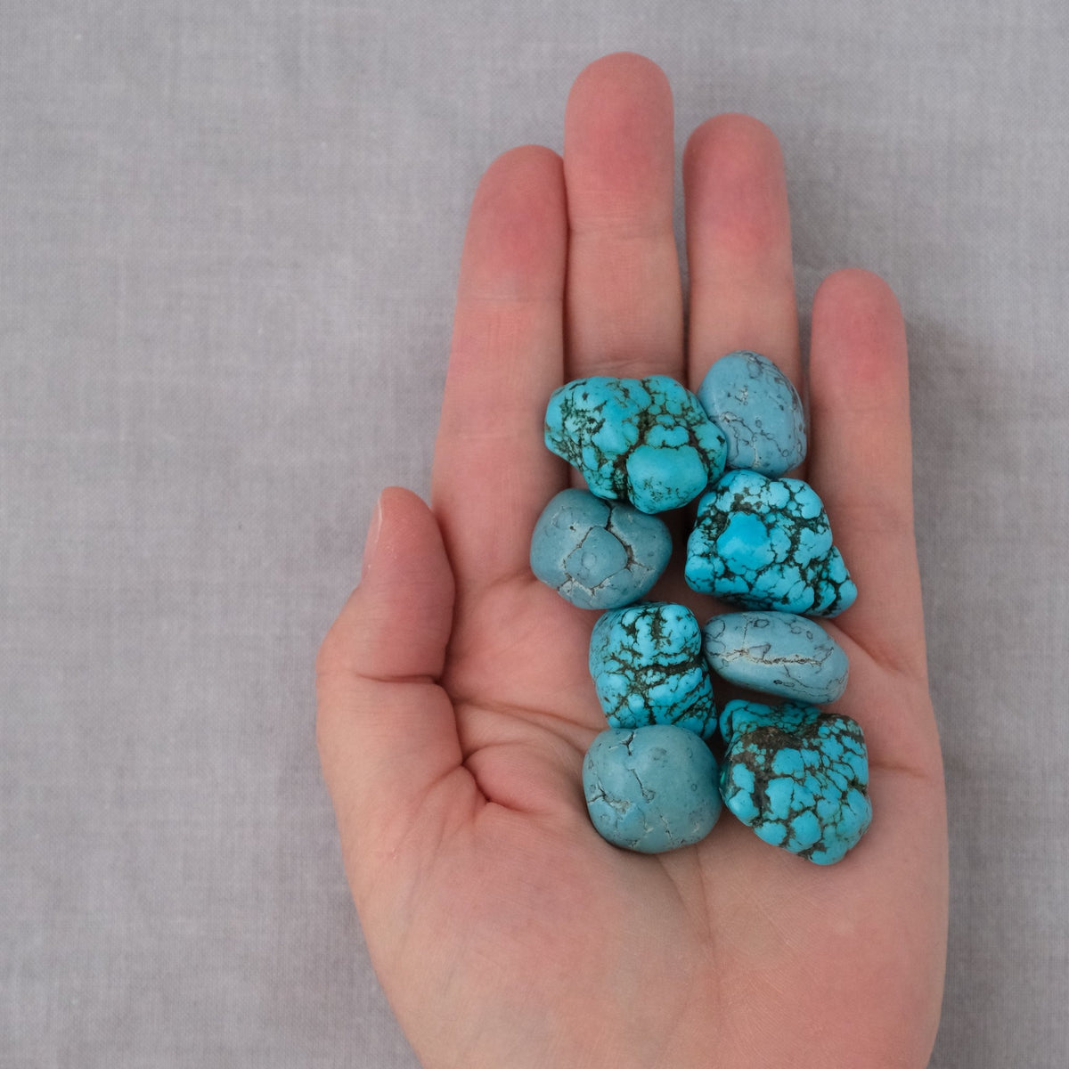 Blue Magnesite Tumbled Stone – Words of Wisdom