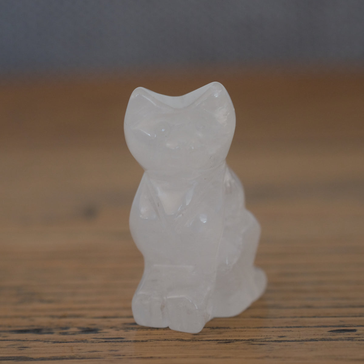 Clear Quartz Cat – Words of Wisdom