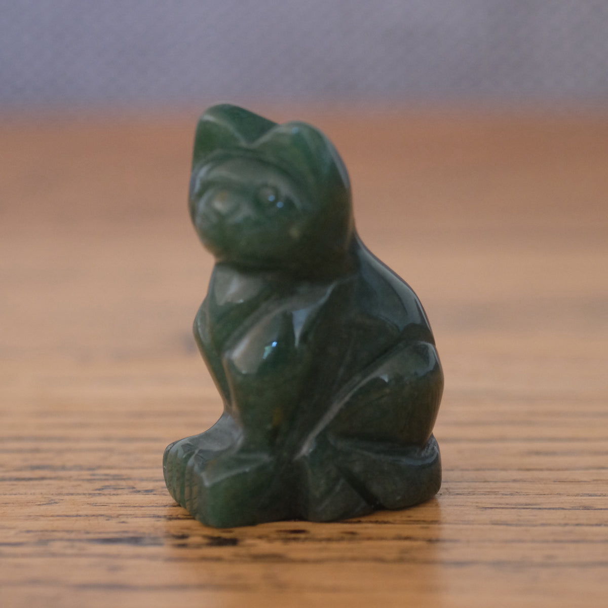 Green Aventurine Cat – Words of Wisdom