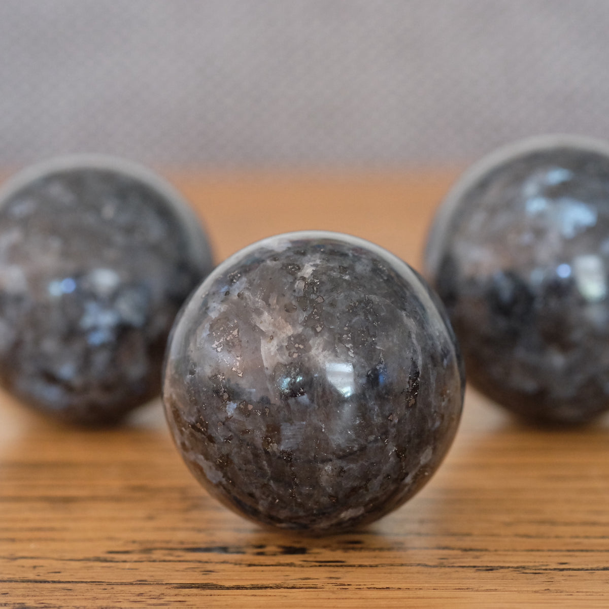 Larvikite Sphere – Words of Wisdom