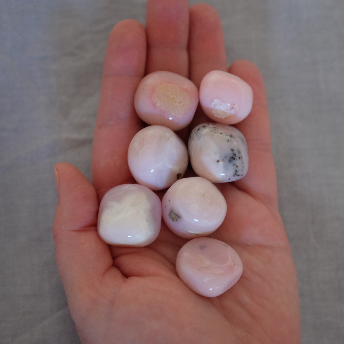 Pink Opal Tumbled Stone – Words of Wisdom