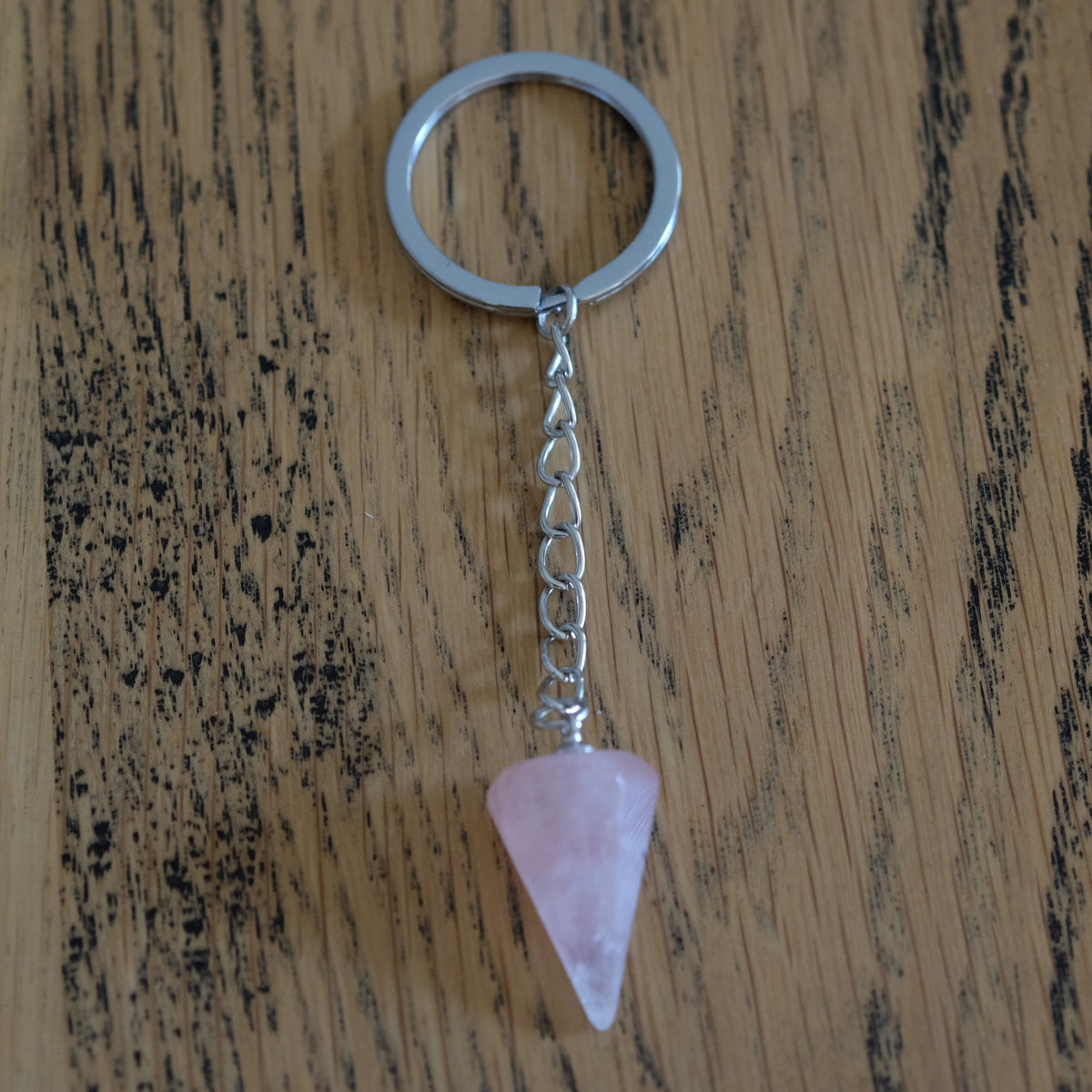 Rose Quartz Keychain – Words of Wisdom