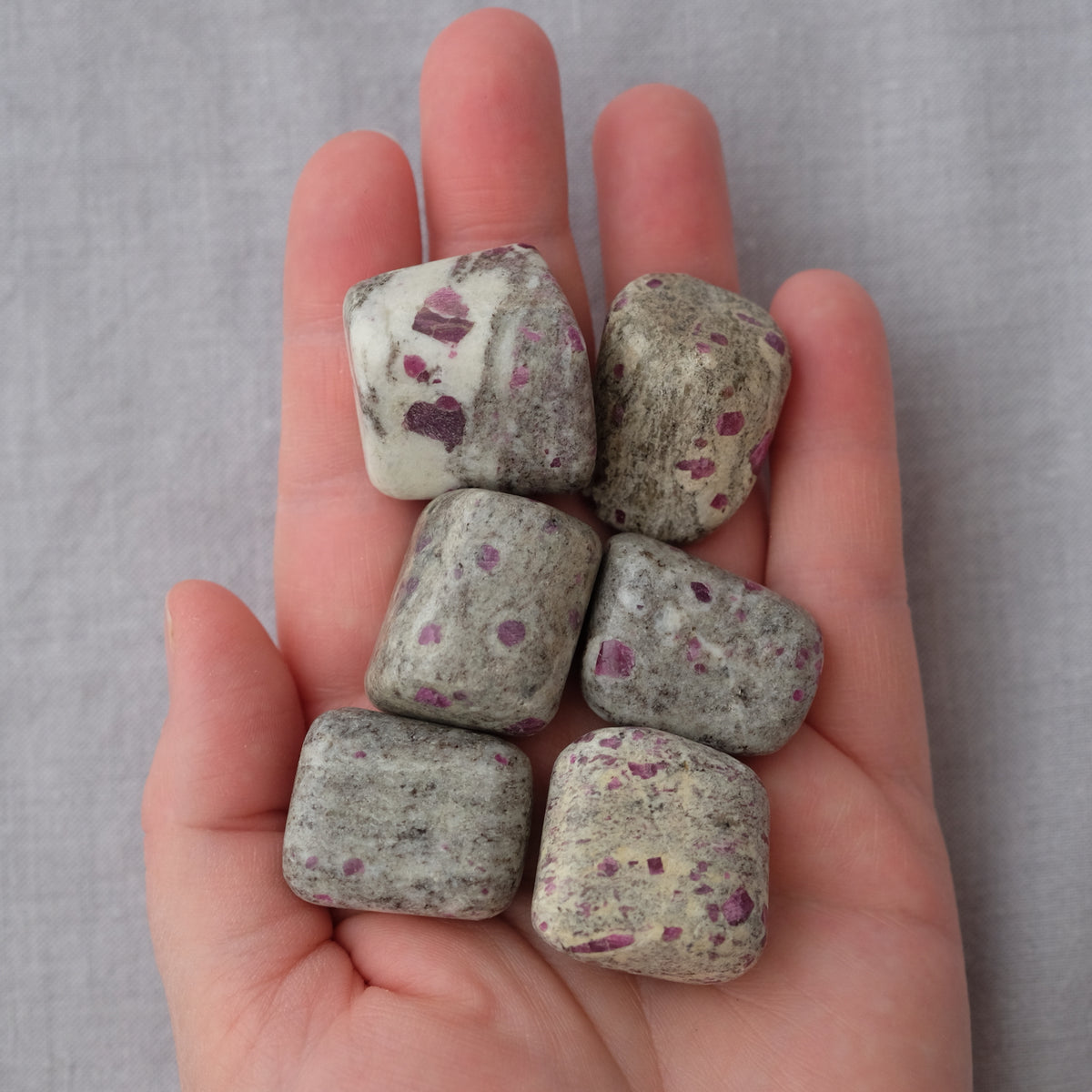 Ruby Matrix Tumbled Stone – Words of Wisdom