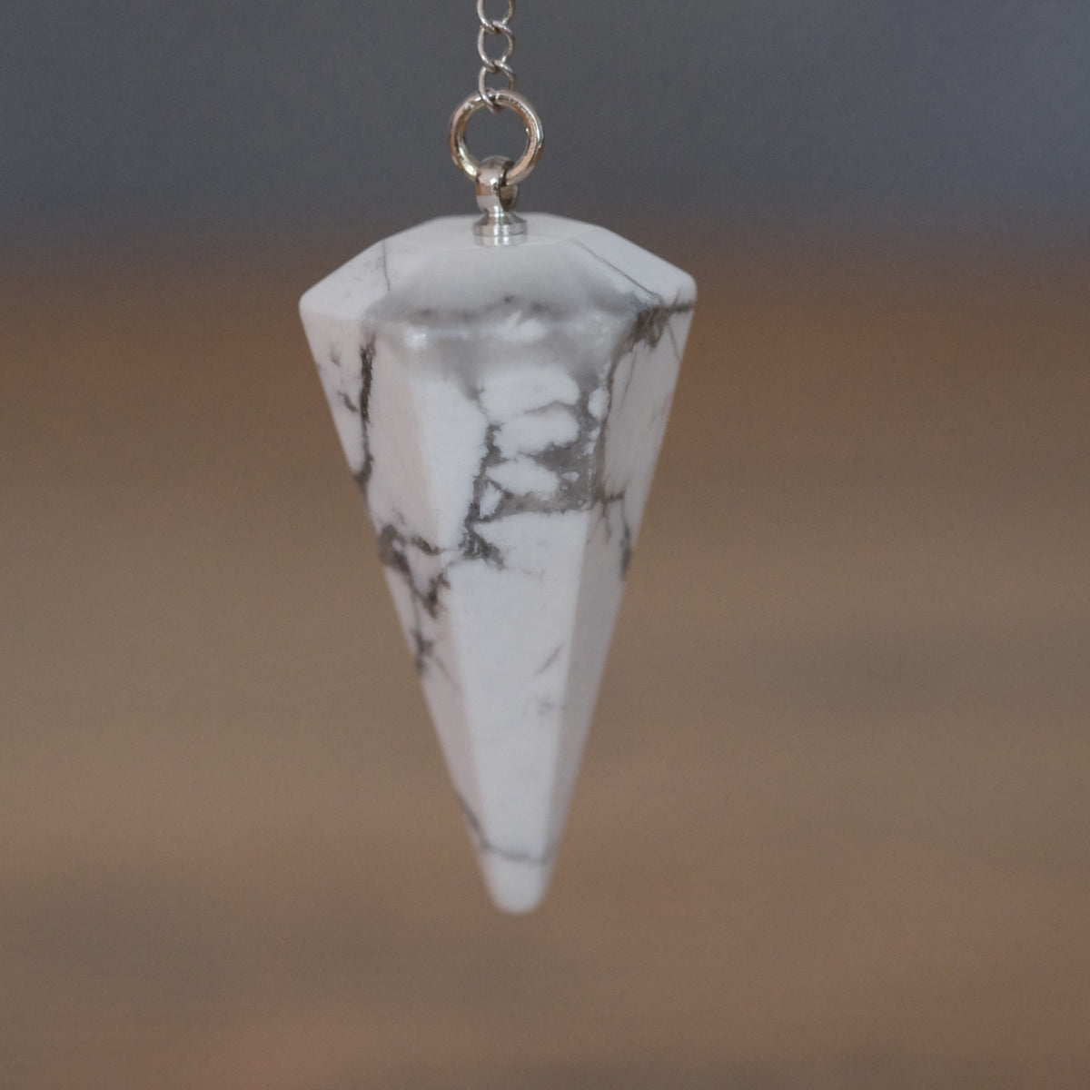 White Howlite Pendulum – Words of Wisdom